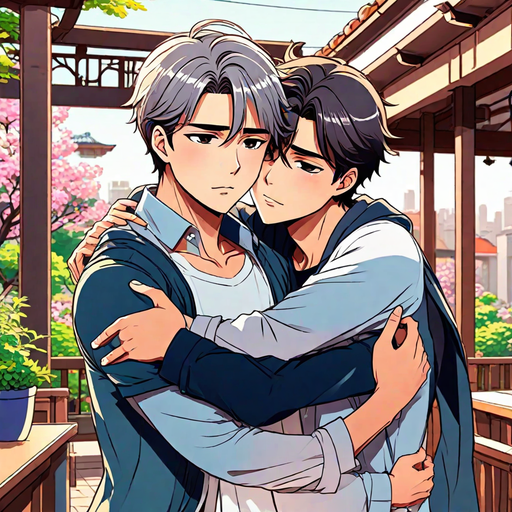 Men yaoi - AI Image
