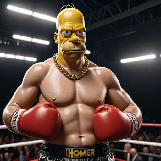 Homer Simpson Boxing